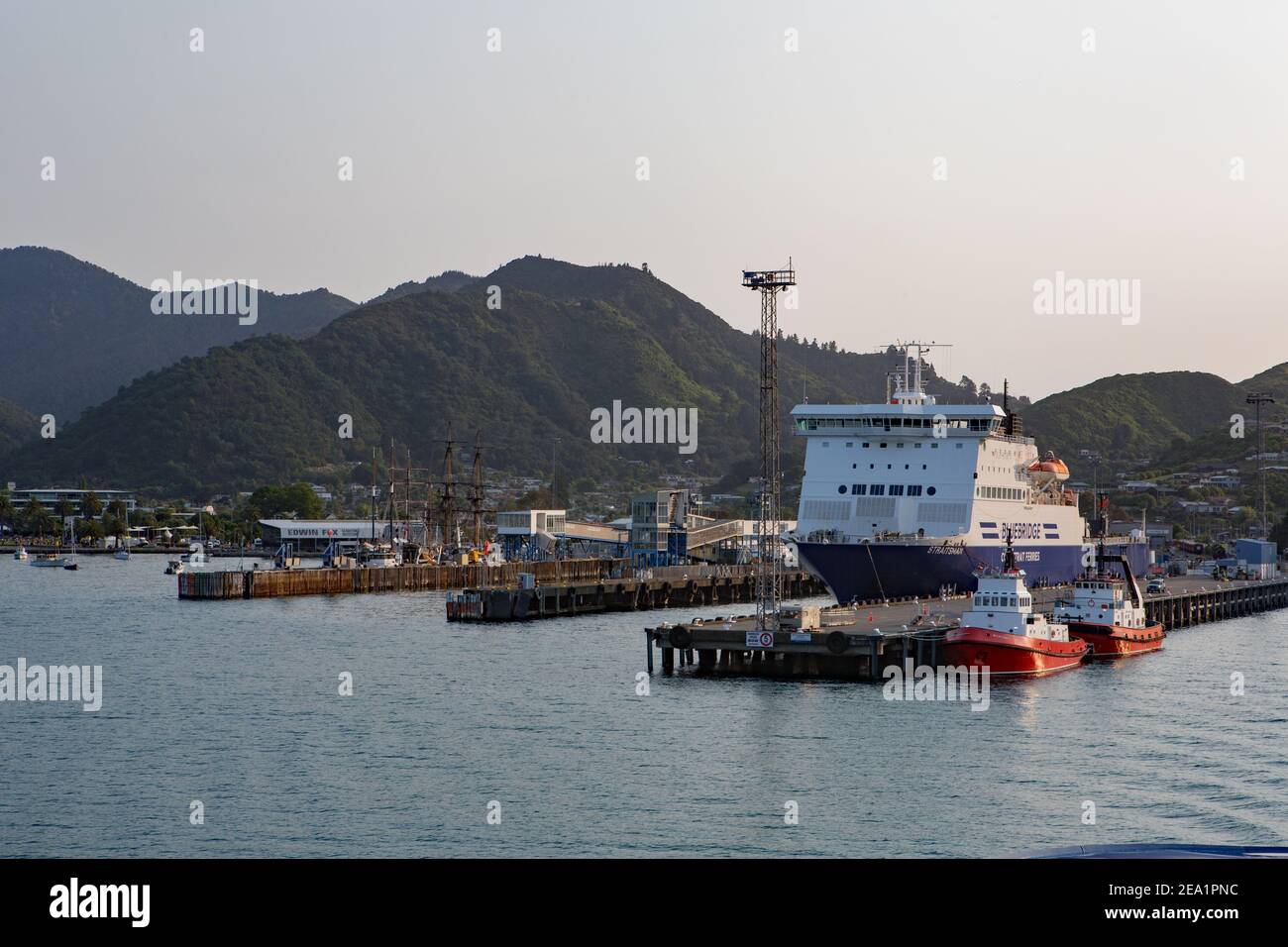 Bluebridge ferries operate four times daily: Wellington and Picton NZ ...