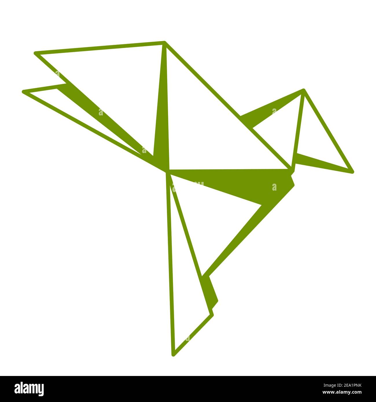 Illustration of origami bird Stock Vector Image & Art - Alamy