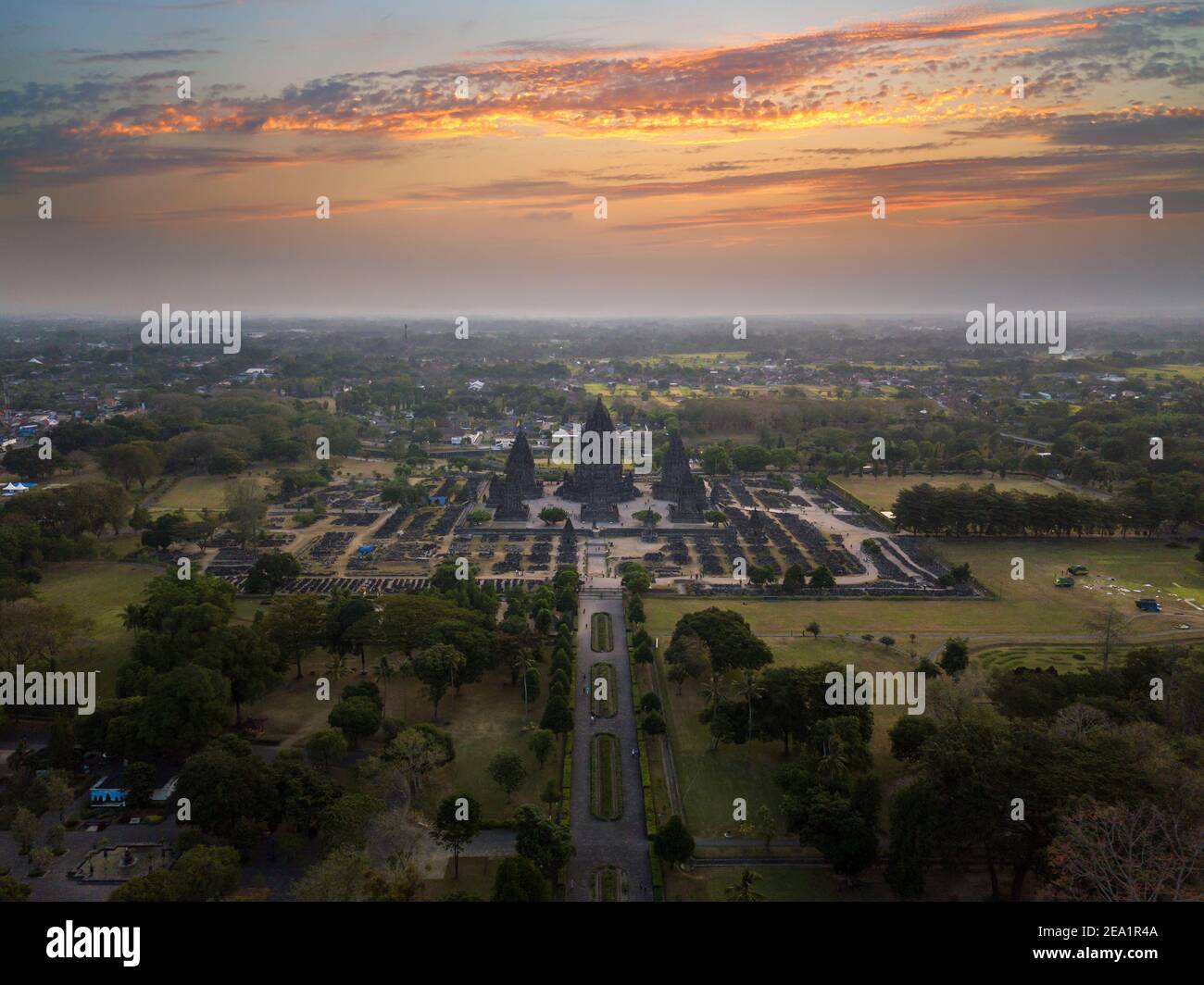 Prambanan drone hi-res stock photography and images - Alamy