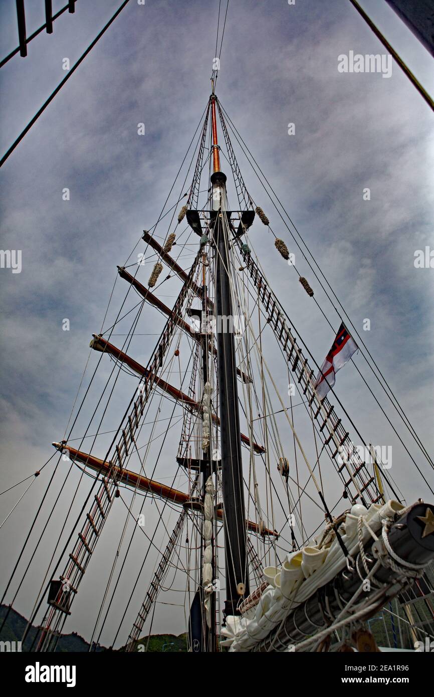 Spirit of New Zealand sailing ship Stock Photo - Alamy