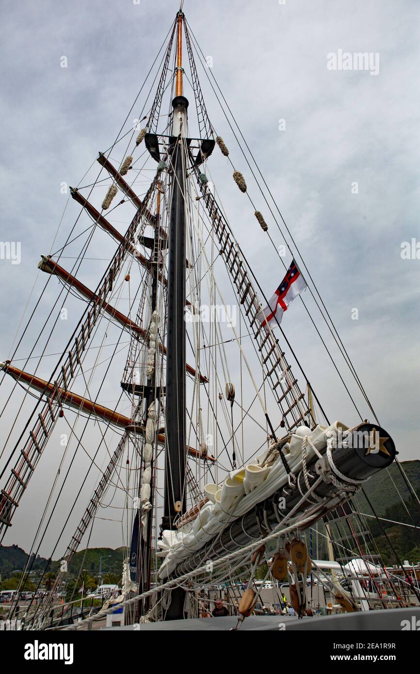 Tall ship spirit of new zealand hi-res stock photography and images - Alamy