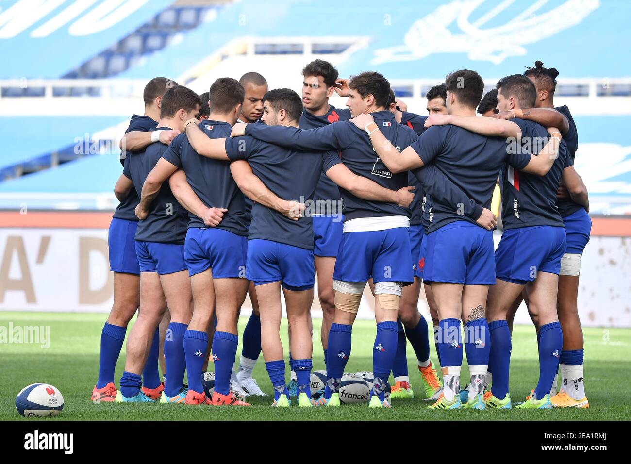 Team of France before the matchRoma, Olimpico stadium, 06/02/2021 ...