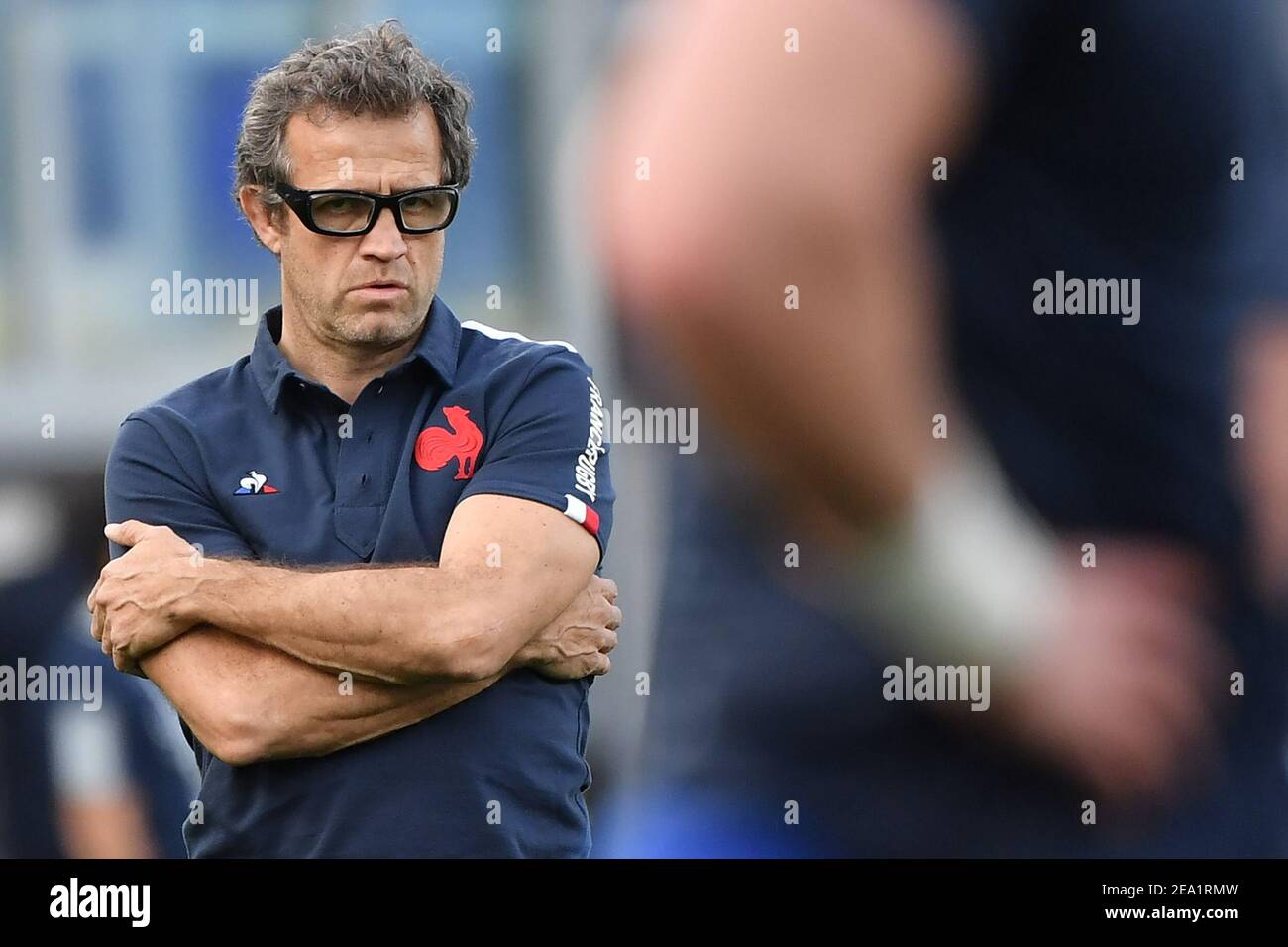 Fabien Galthie, coach of France,Roma, Olimpico stadium, 06/02/2021 ...