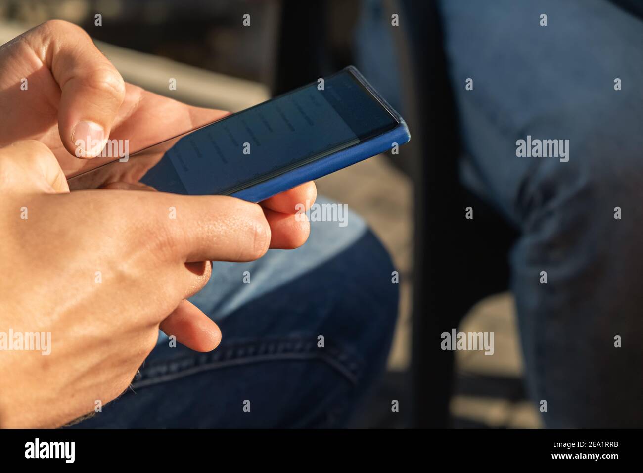 Mobile phone scrolling close up hi-res stock photography and images - Alamy