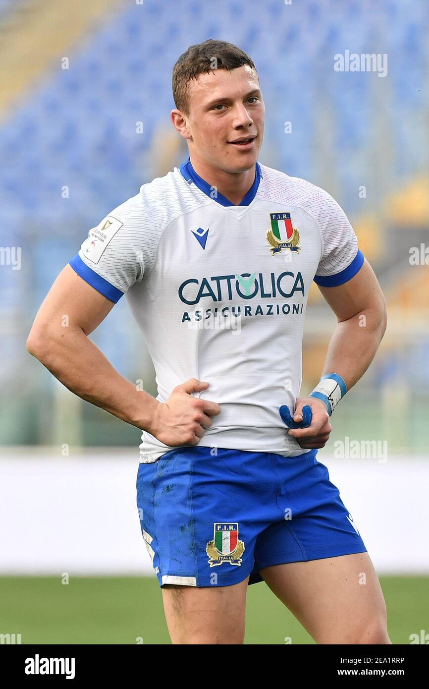 Paolo Garbisi of ItalyRoma, Olimpico stadium, 06/02/2021. Italy vs ...