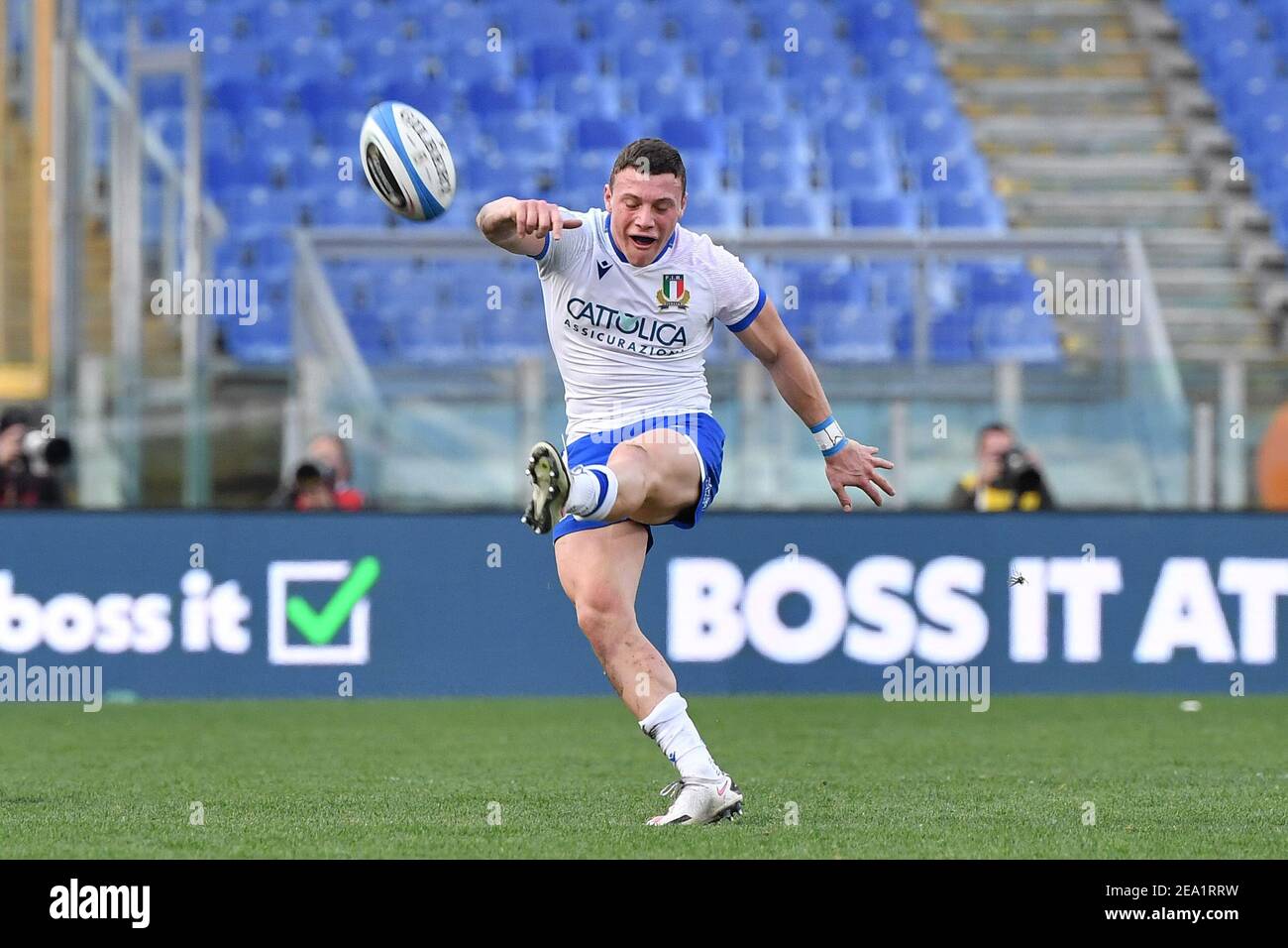 Paolo Garbisi of ItalyRoma, Olimpico stadium, 06/02/2021. Italy vs ...