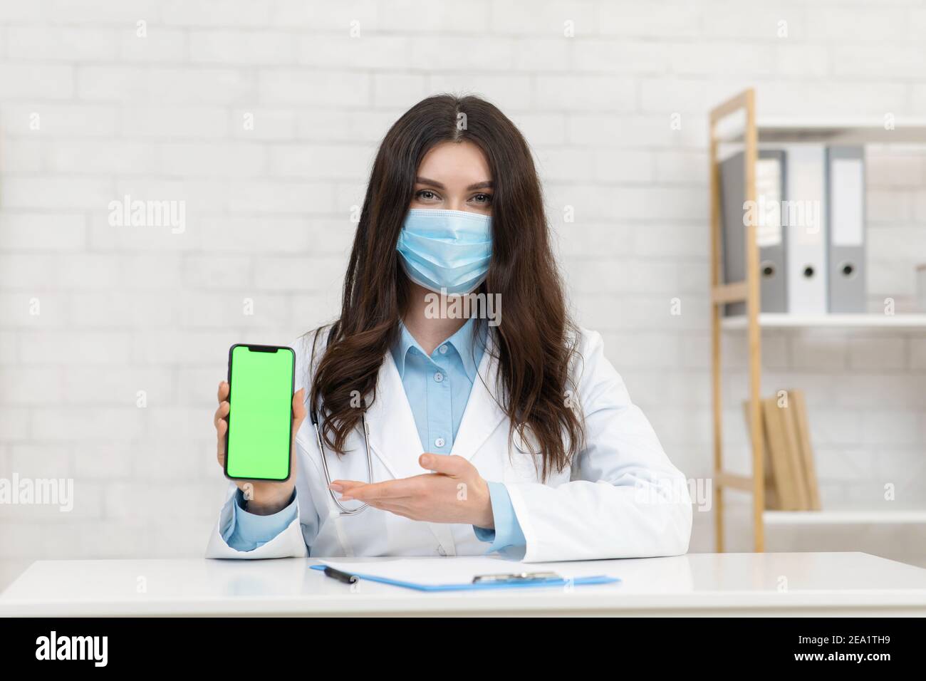Doctor's recommendation, offer, online app and ad Stock Photo - Alamy