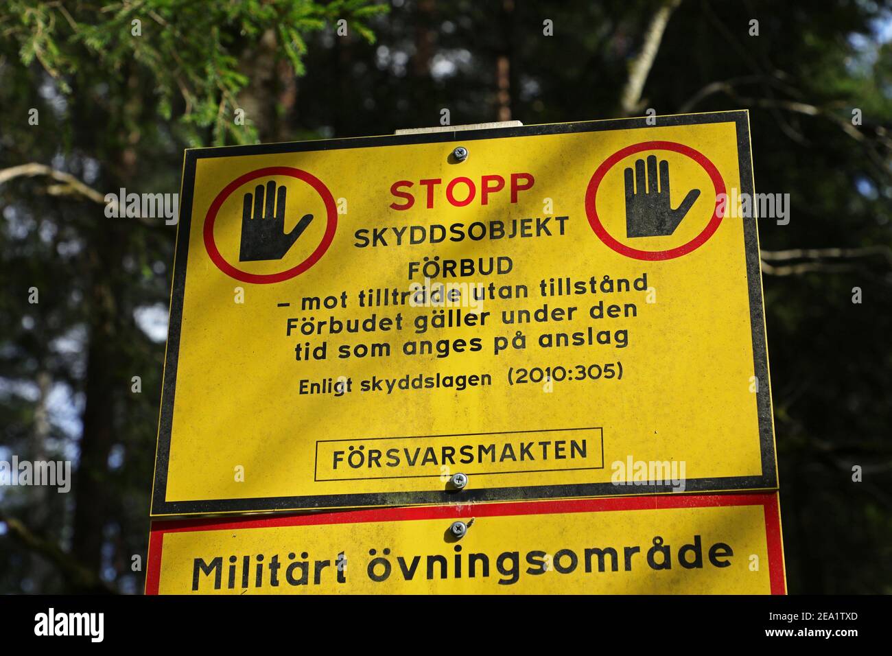 The swedish armed forces signs hi-res stock photography and images - Alamy