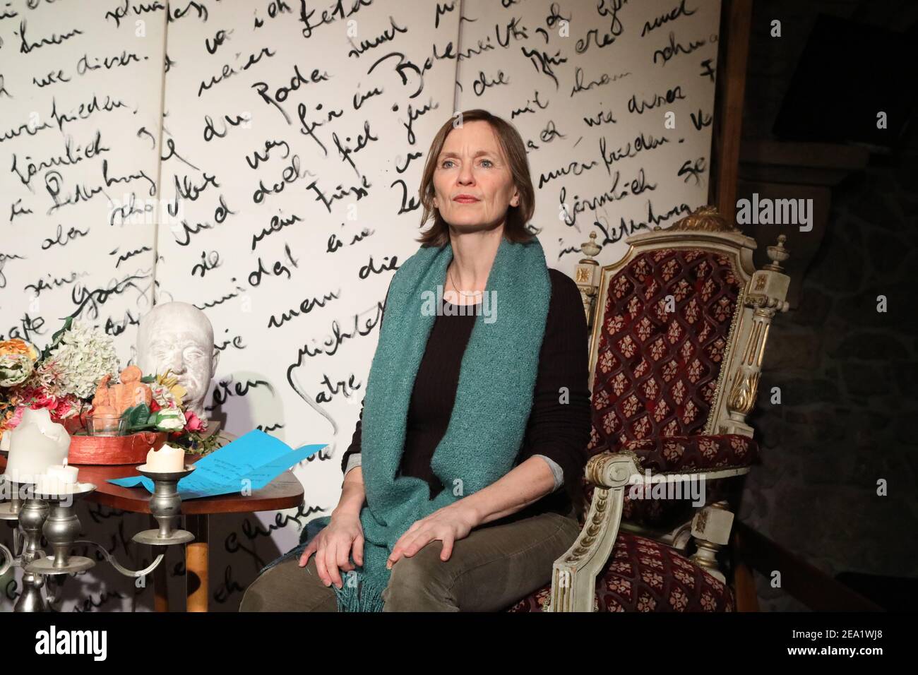 Josephine Hoppe (Tochter von Rolf Hoppe) bei der Aufzeichnung der ...