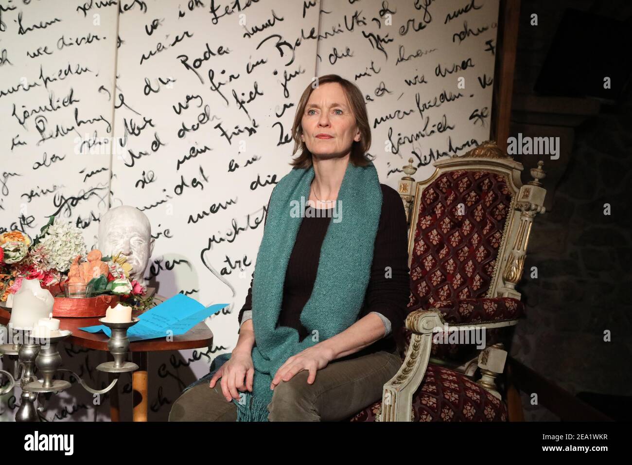 Josephine Hoppe (Tochter von Rolf Hoppe) bei der Aufzeichnung der ...