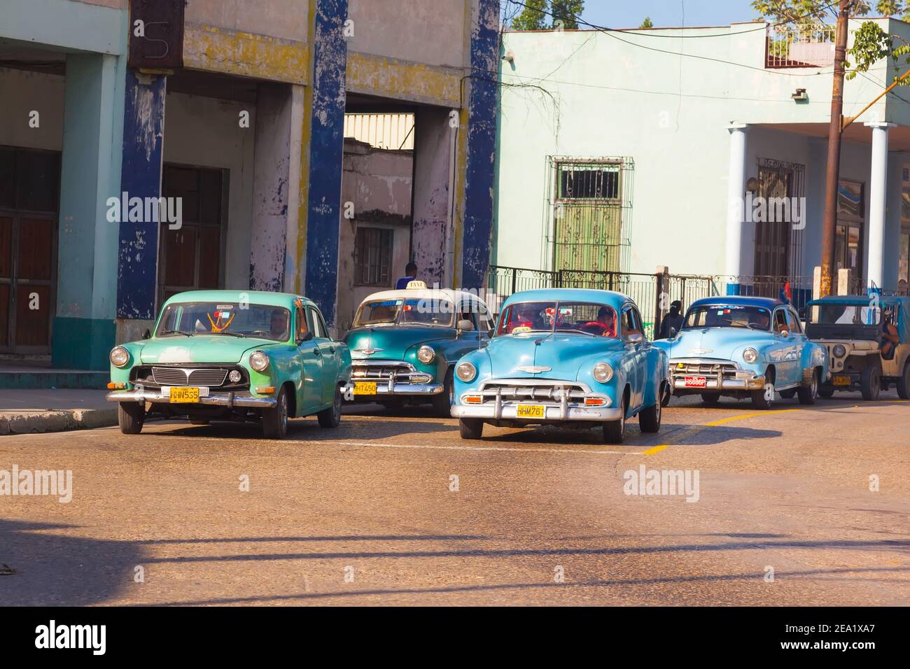 Cuba antique car taxi nostalgia hi-res stock photography and images - Alamy