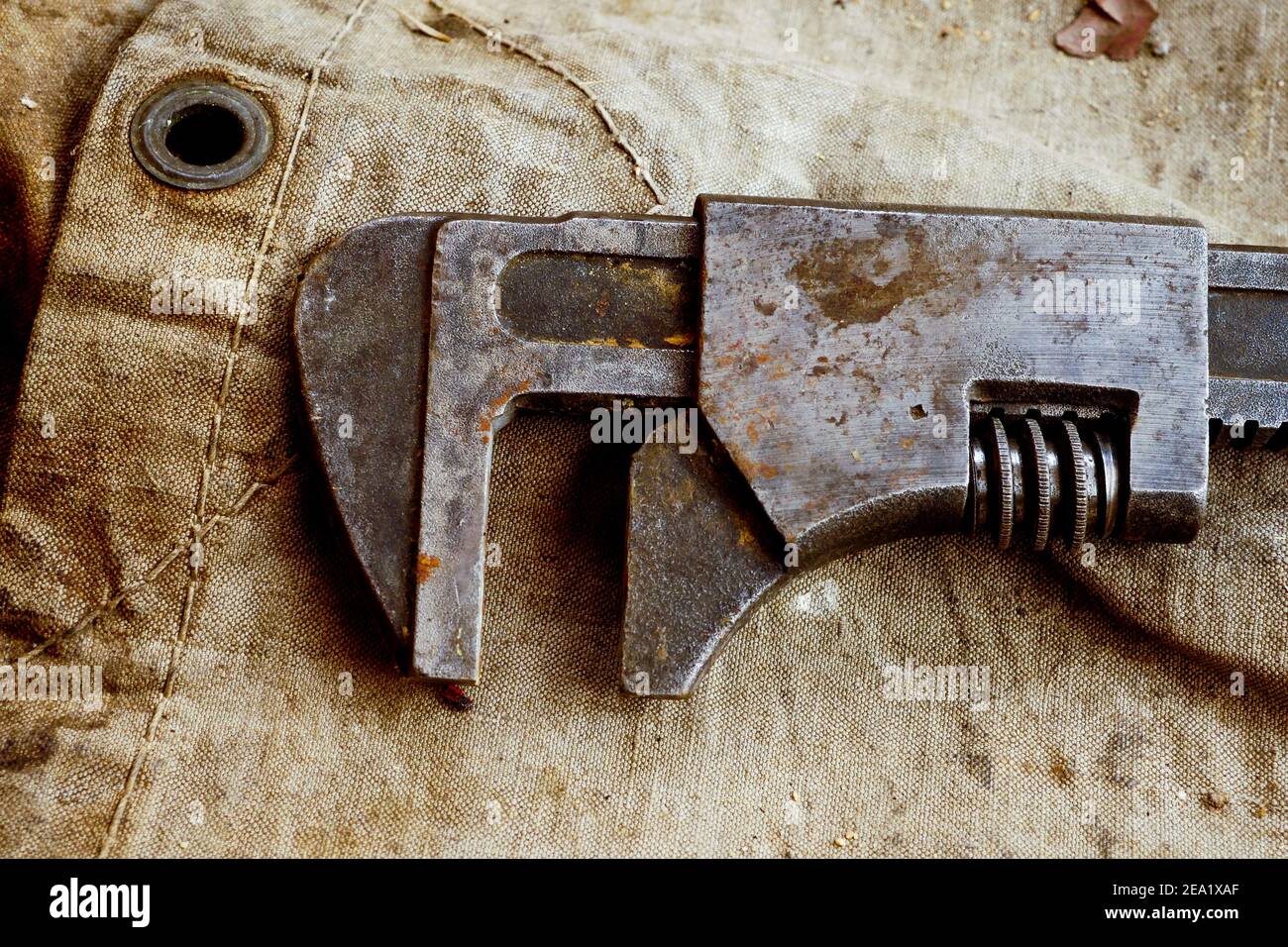 Wrench, Old tool, France Stock Photo - Alamy