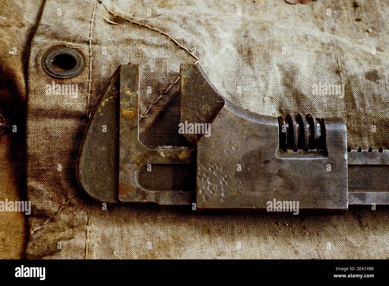 Wrench, Old tool, France Stock Photo - Alamy