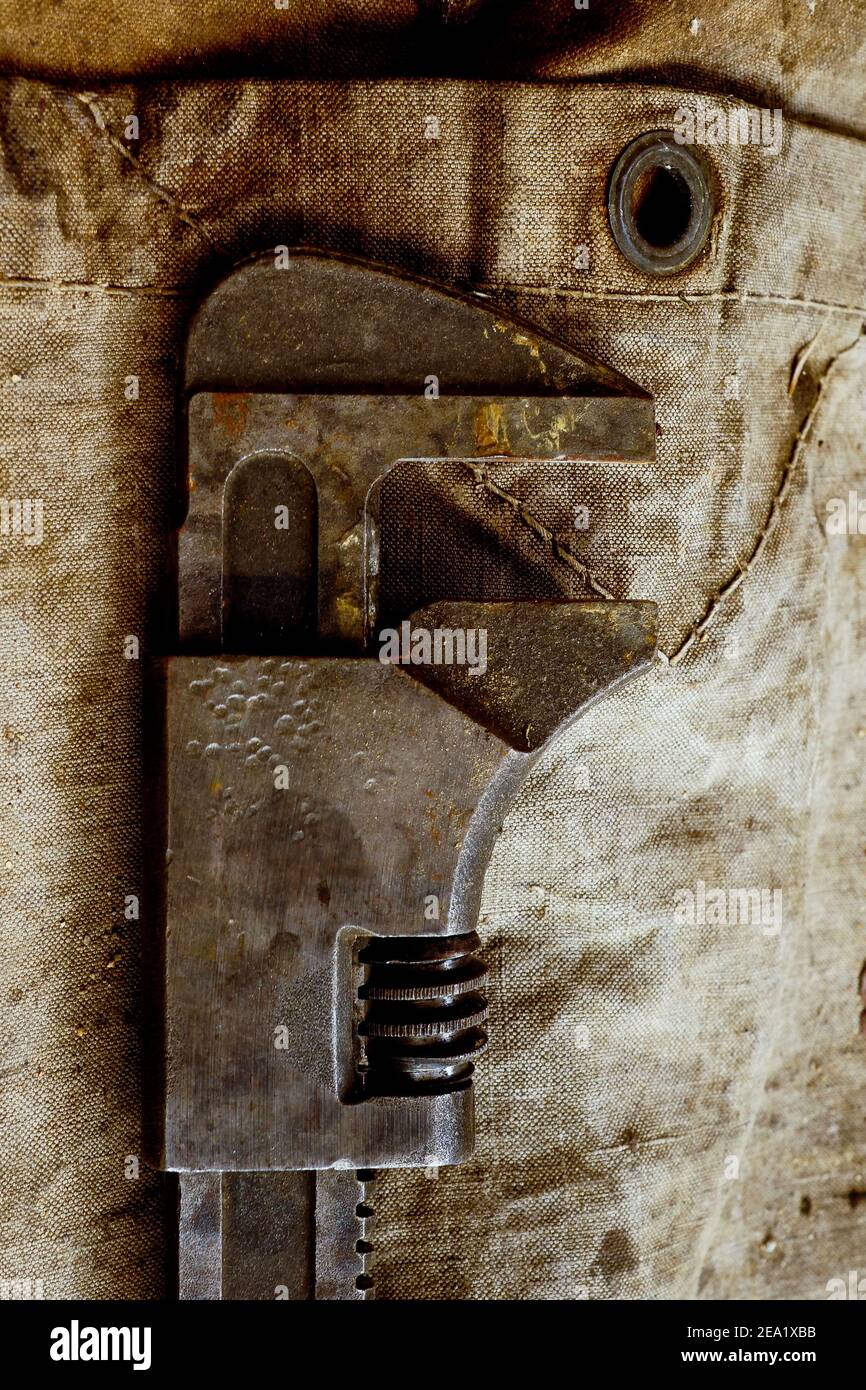 Wrench, Old tool, France Stock Photo - Alamy