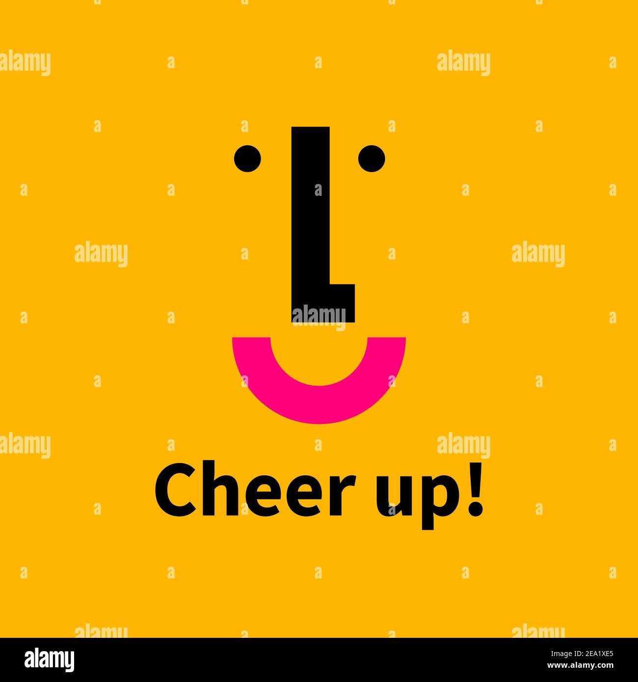 Enjoy human face Stock Vector Images - Alamy