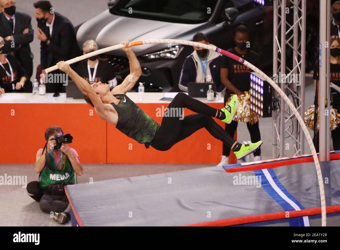 Jacob Wooten of USA during the Perche Elite Tour Rouen 2021, Pole Vault ...