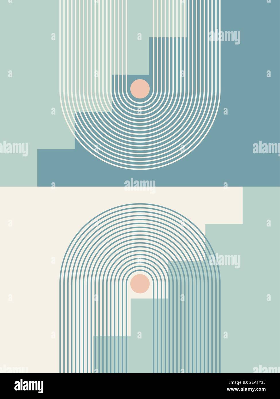 Modern Poster Art. Abstract Wall Art. Digital Interior Decoration Art ...