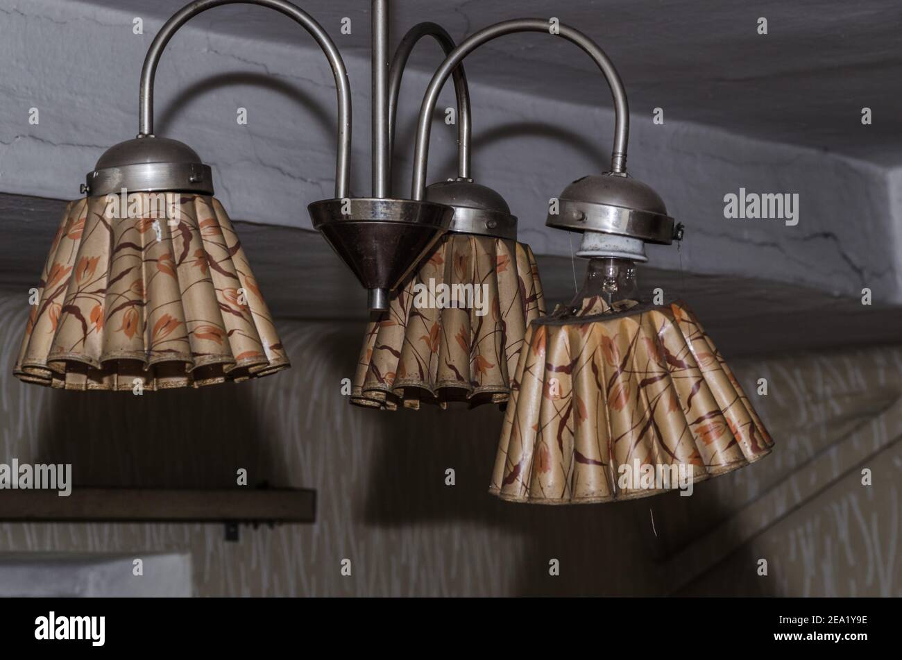 old lampshade in a house Stock Photo - Alamy