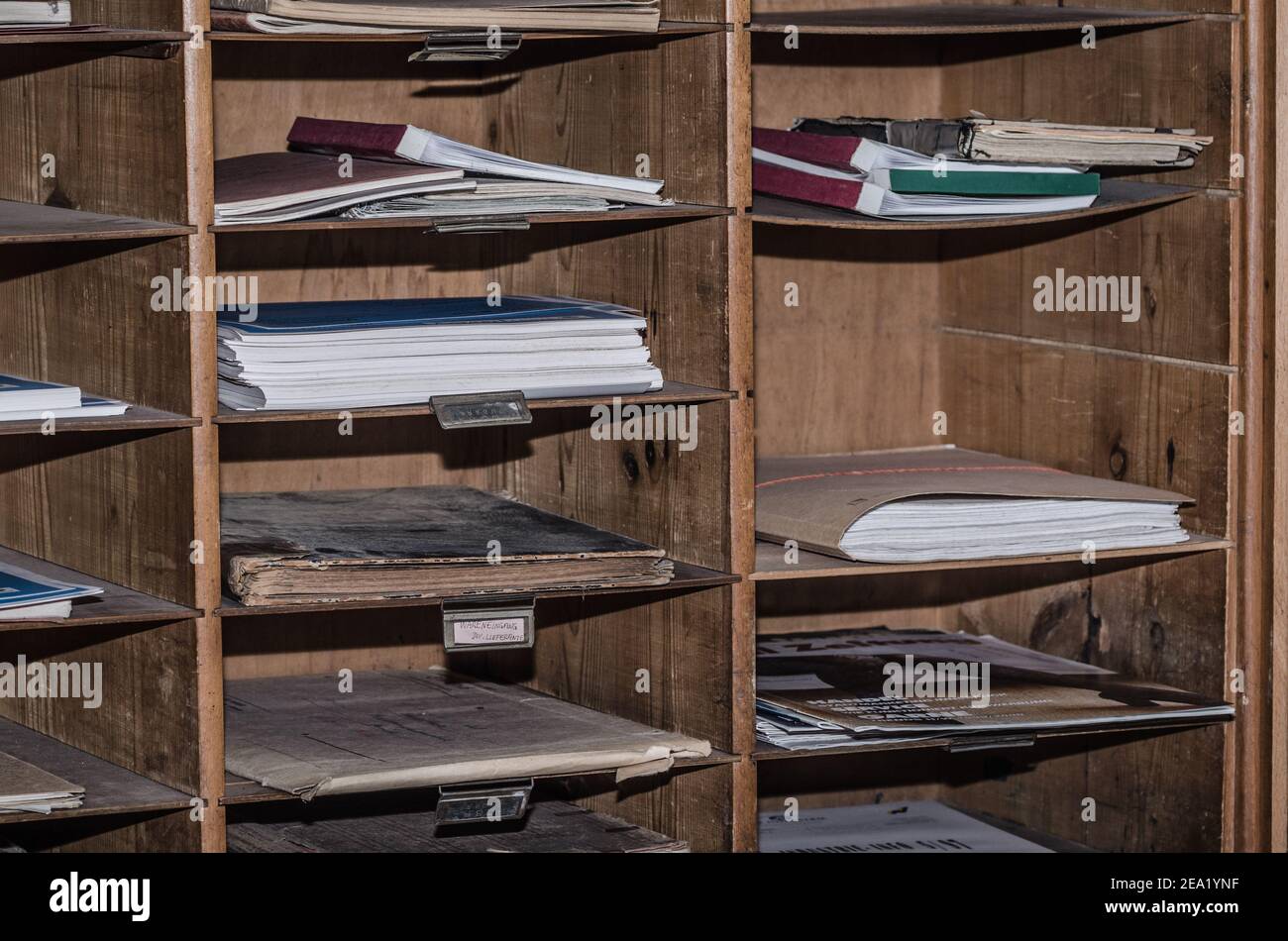 storage cupboard in an old factory Stock Photo - Alamy