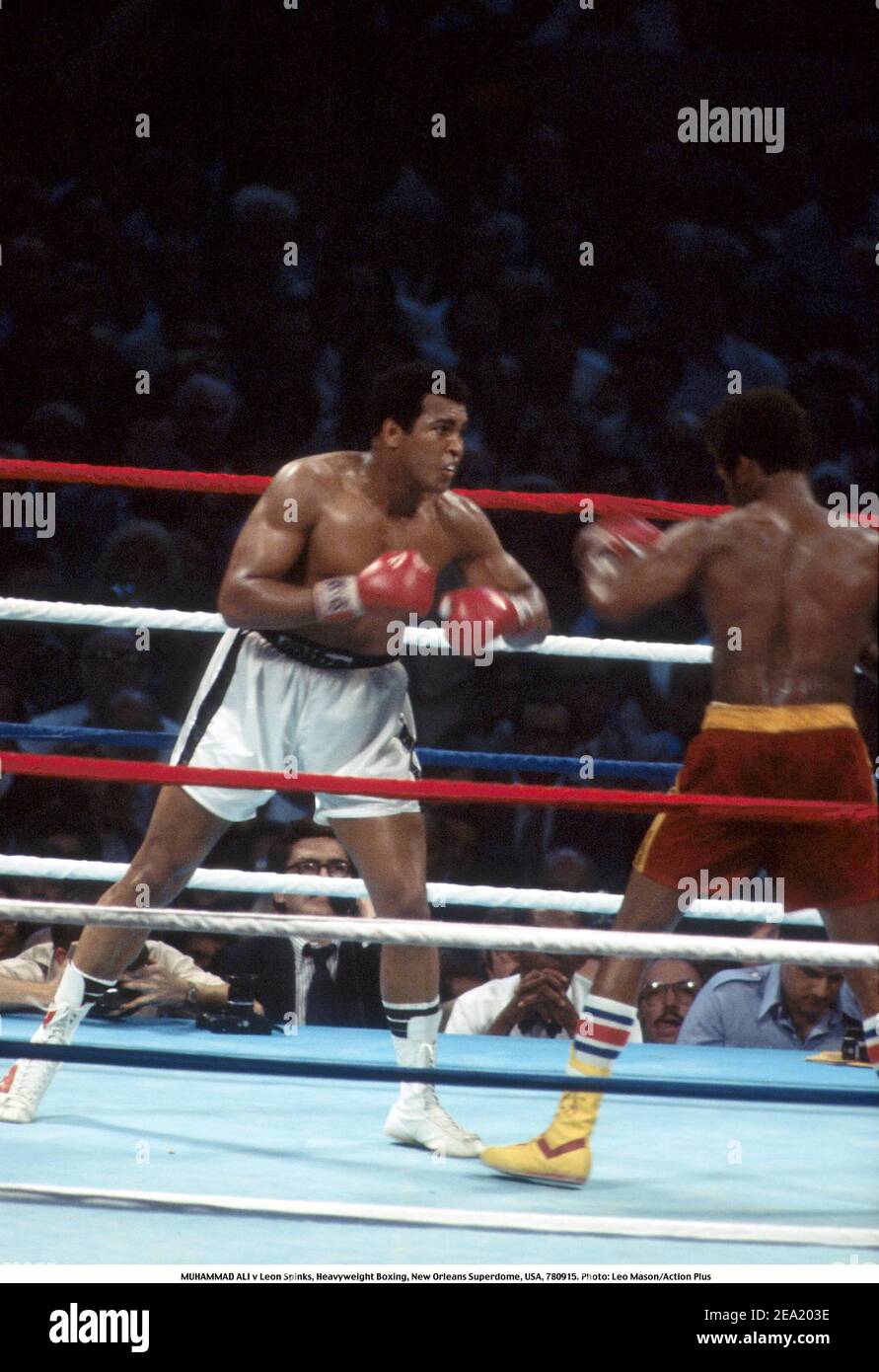 15th September 1978; MUHAMMAD ALI v Leon Spinks, Heavyweight Boxing ...
