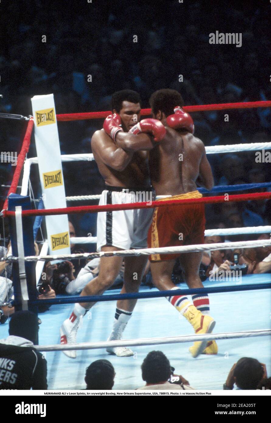 15th September 1978; MUHAMMAD ALI v Leon Spinks, Heavyweight Boxing ...