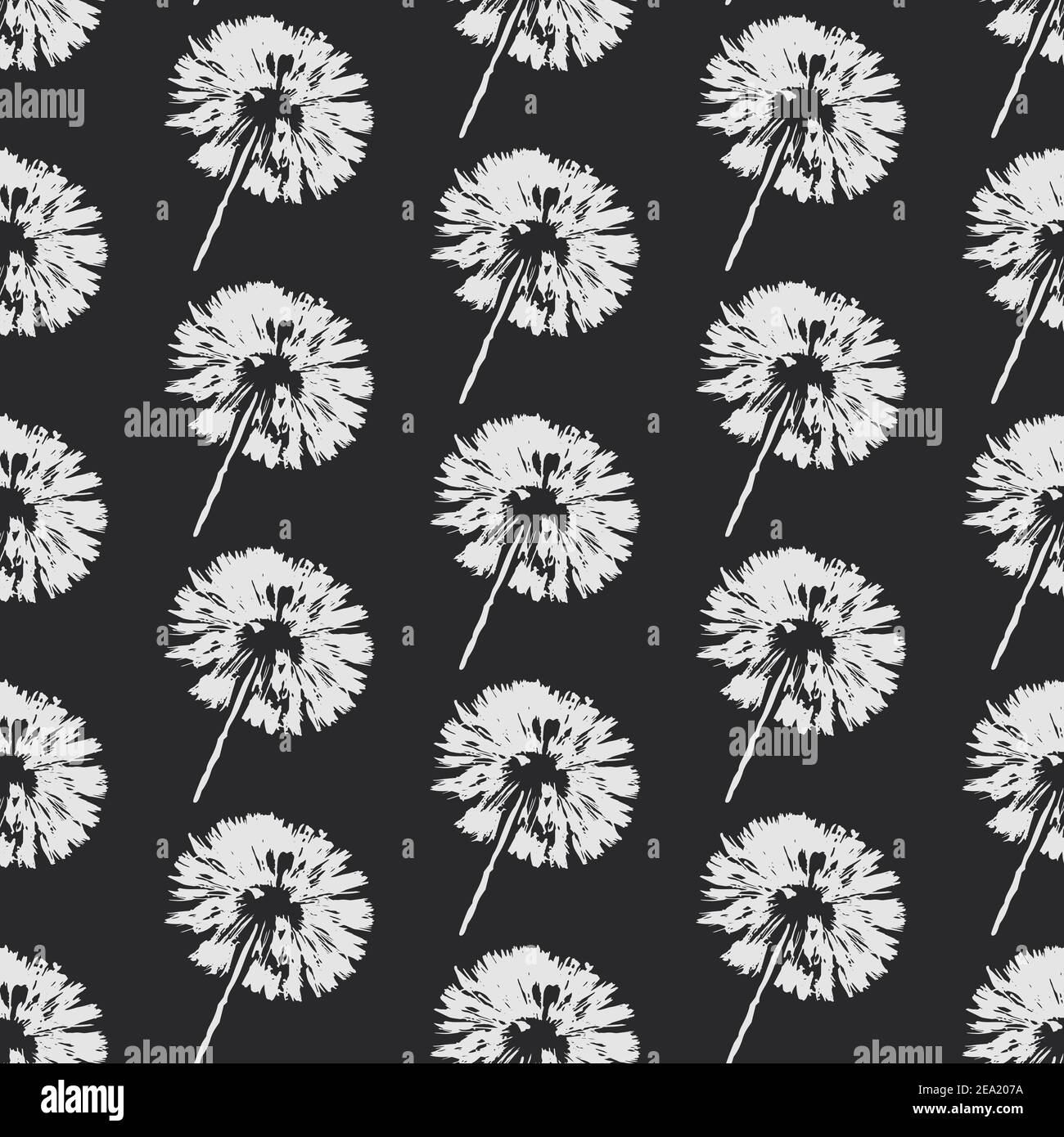 flower pattern on black background Stock Vector Image & Art - Alamy