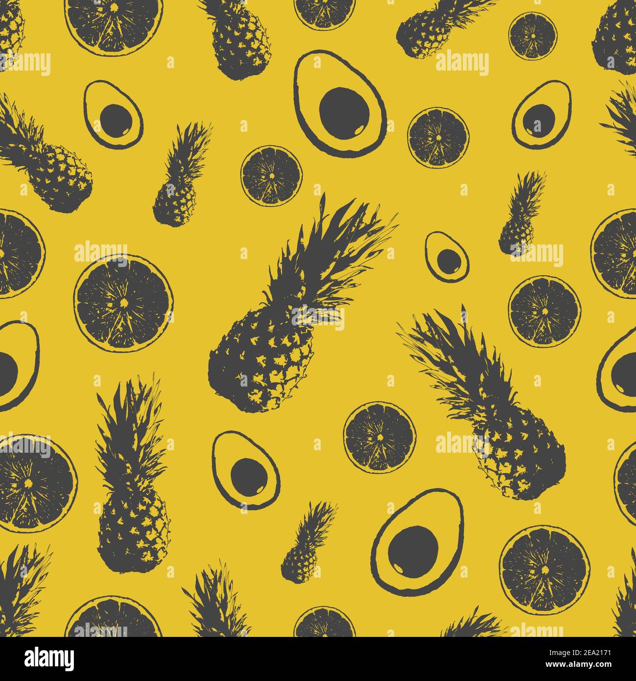 Seamless pattern tropical exotic Stock Vector Images - Alamy