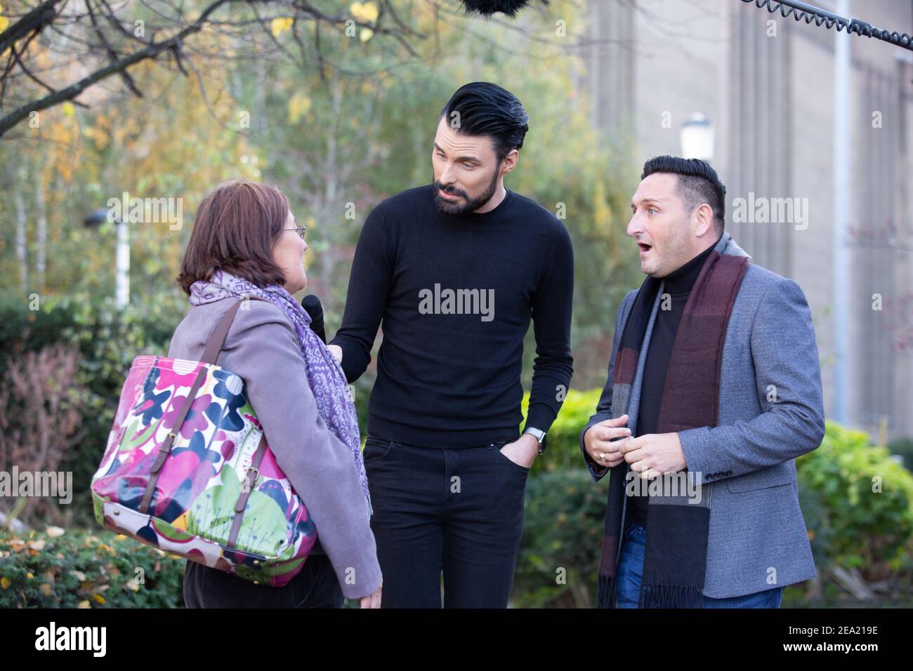 Rylan Clark Neal vox pop interviews and portraits Stock Photo - Alamy