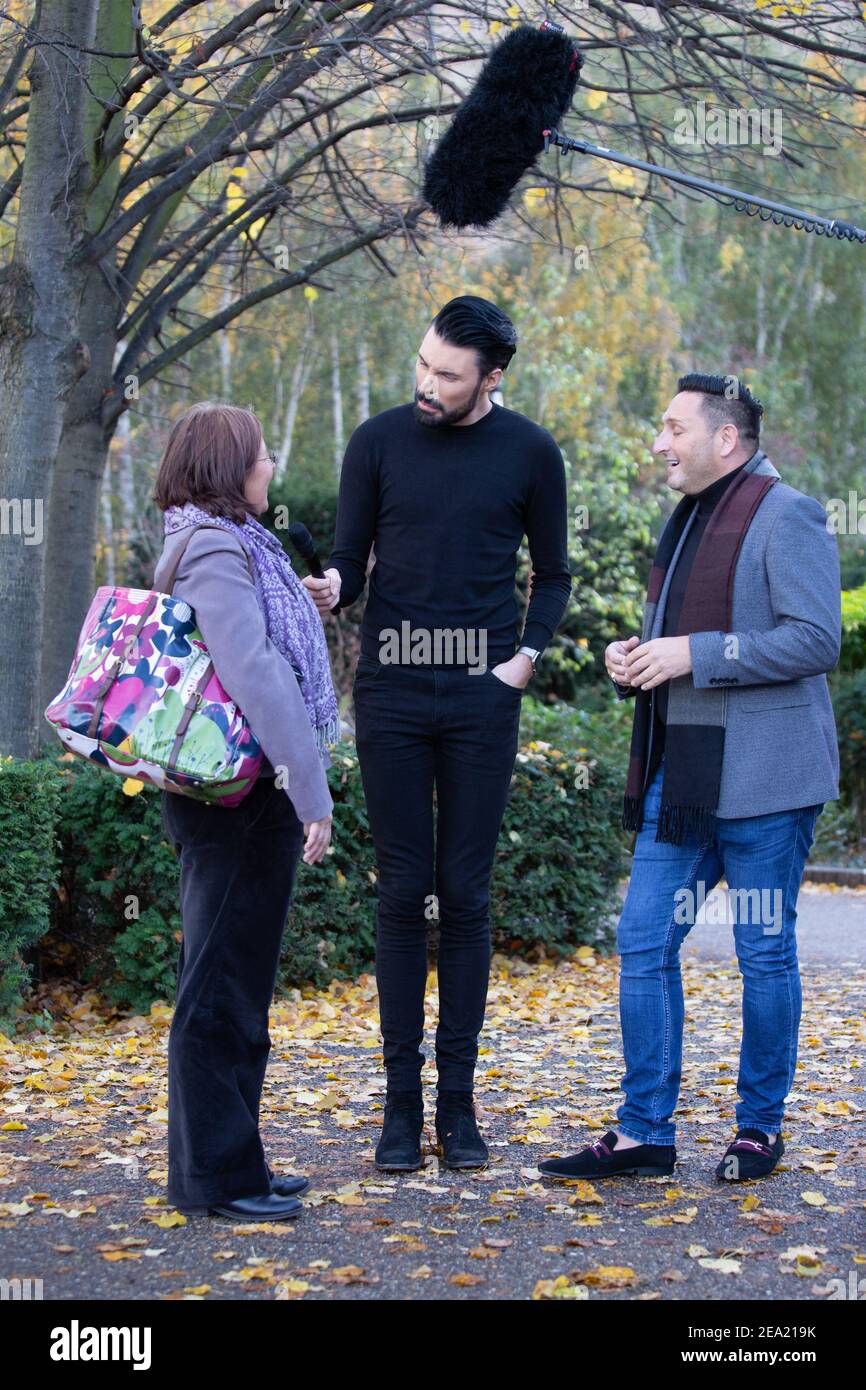 Rylan Clark Neal vox pop interviews and portraits Stock Photo - Alamy