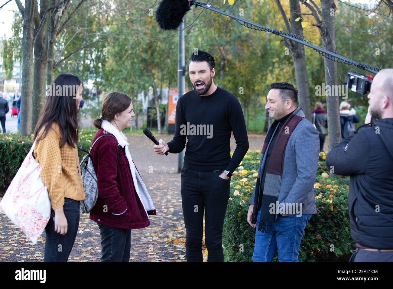 Rylan Clark Neal vox pop interviews and portraits Stock Photo - Alamy