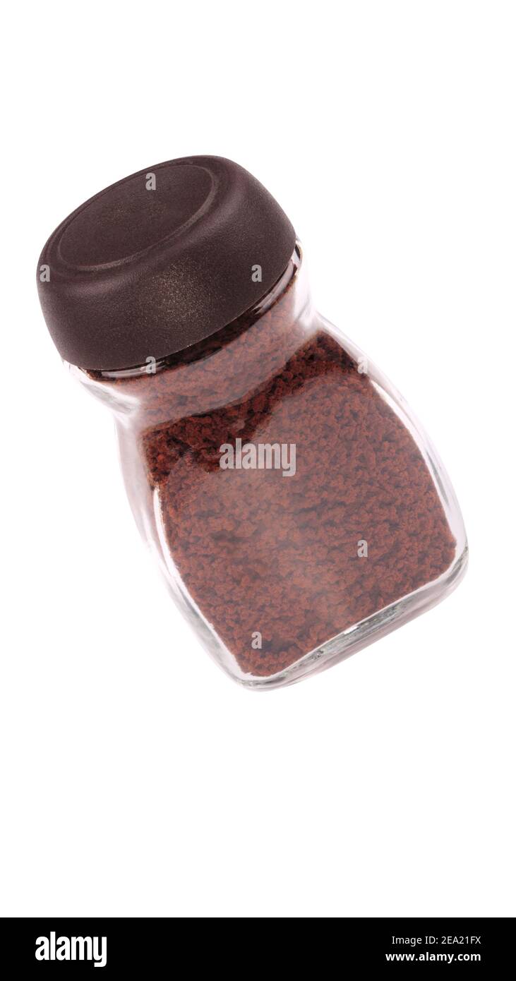 Jar of Instant Coffee Isolated Stock Photo - Alamy