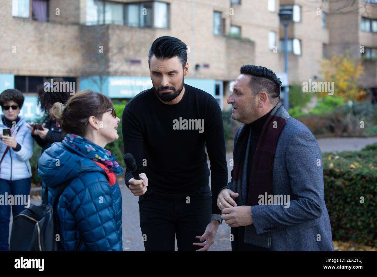 Rylan Clark Neal vox pop interviews and portraits Stock Photo - Alamy