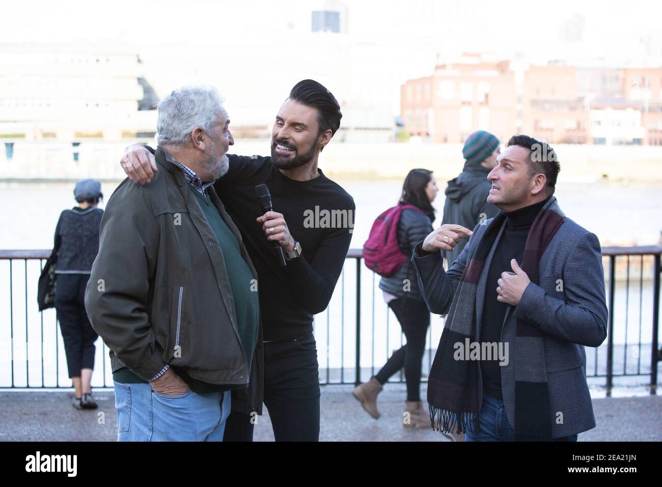 Rylan Clark Neal vox pop interviews and portraits Stock Photo - Alamy