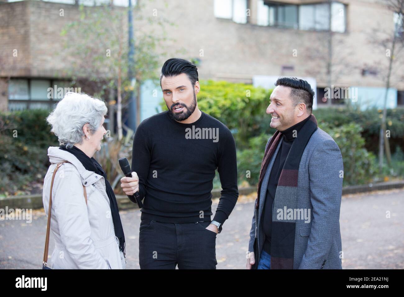 Rylan Clark Neal vox pop interviews and portraits Stock Photo - Alamy