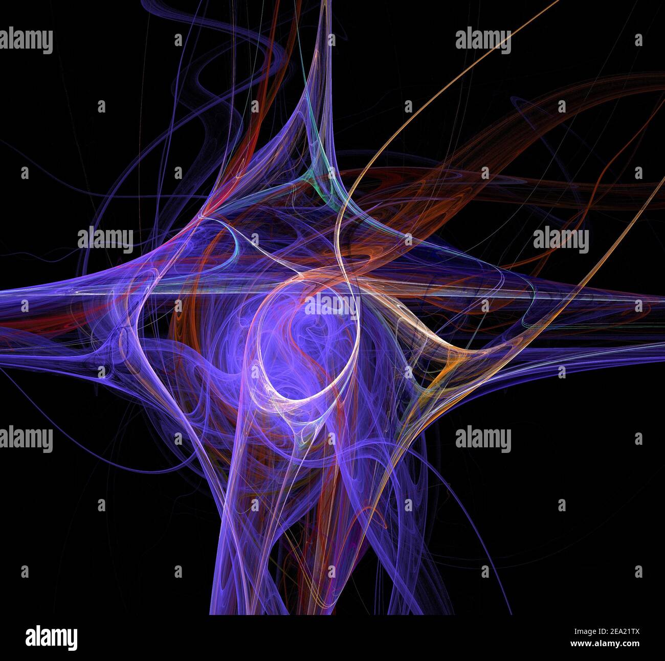 image of one Illustration of digital fractal Stock Photo - Alamy