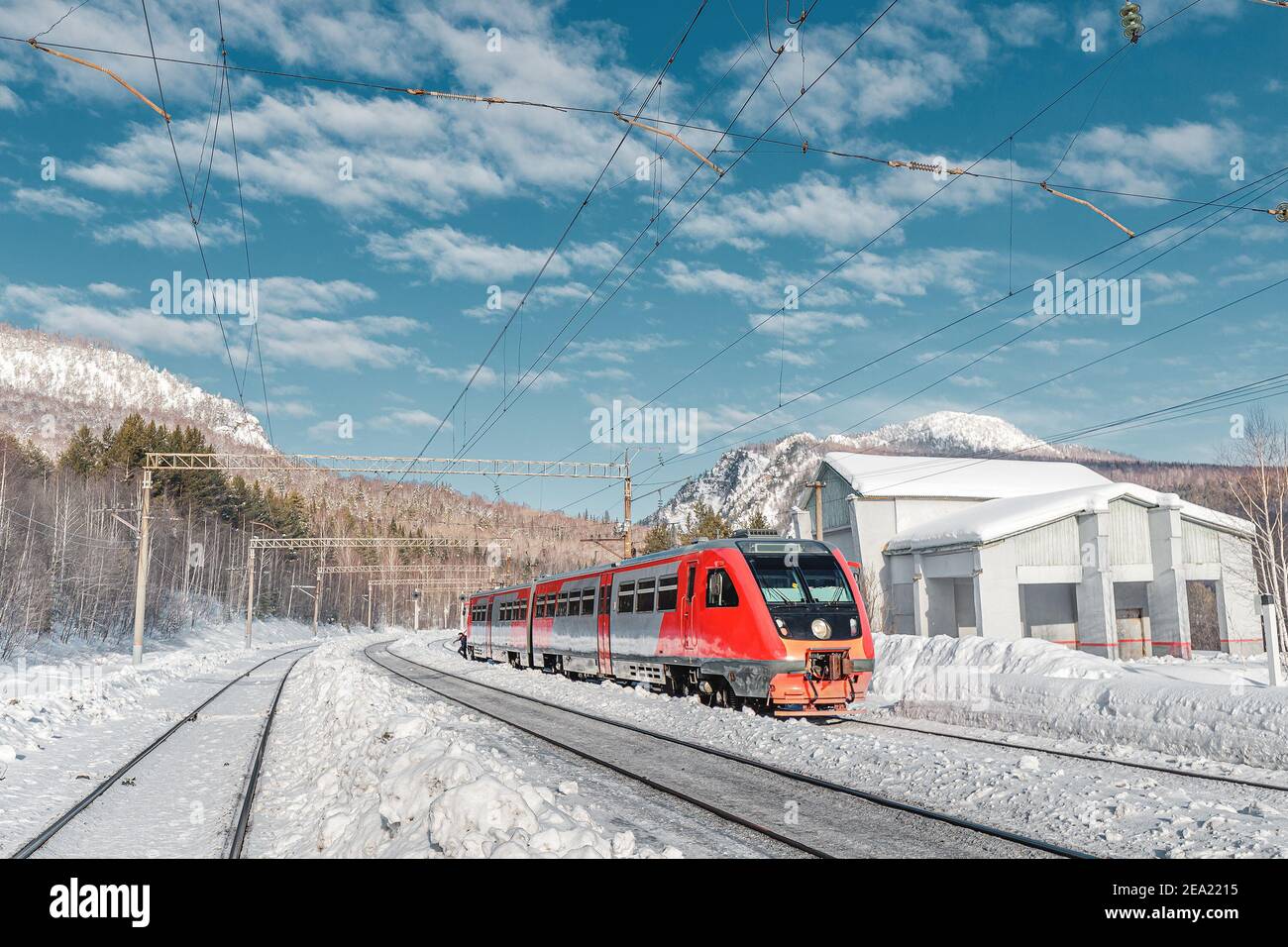 Russian commuter train hi-res stock photography and images - Alamy