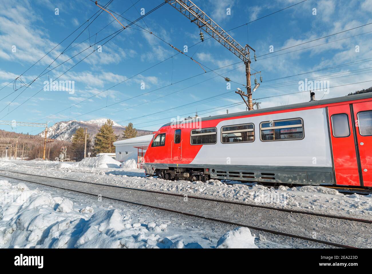 Russian commuter train hi-res stock photography and images - Alamy