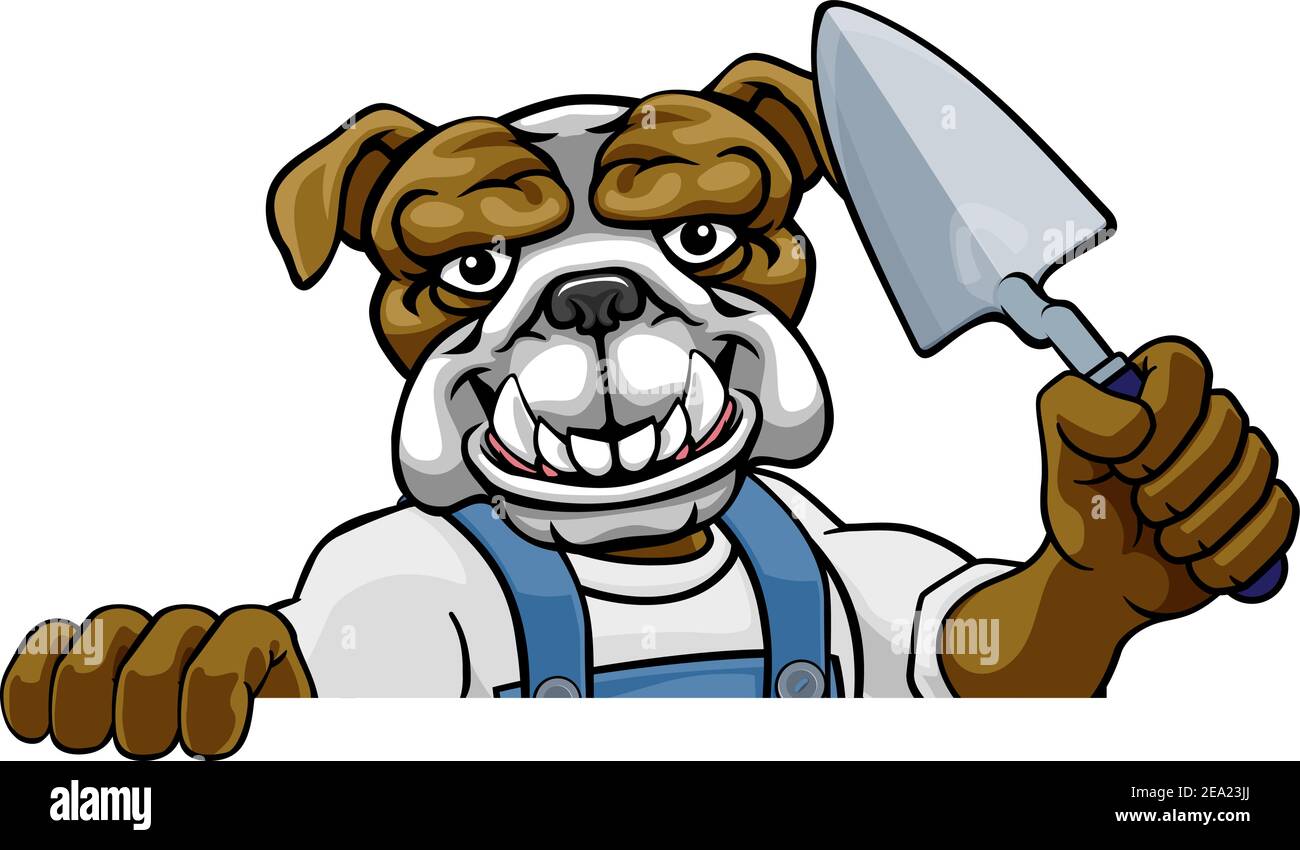 Bulldog Bricklayer Builder Holding Trowel Tool Stock Vector Image & Art ... Bulldog Bricklayer Builder Holding Trowel Tool Stock Vector Image & Art ...