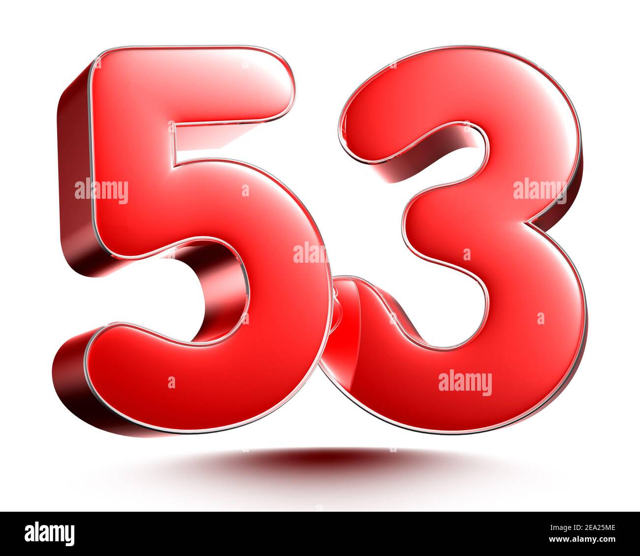 3d number 53 hi-res stock photography and images - Alamy