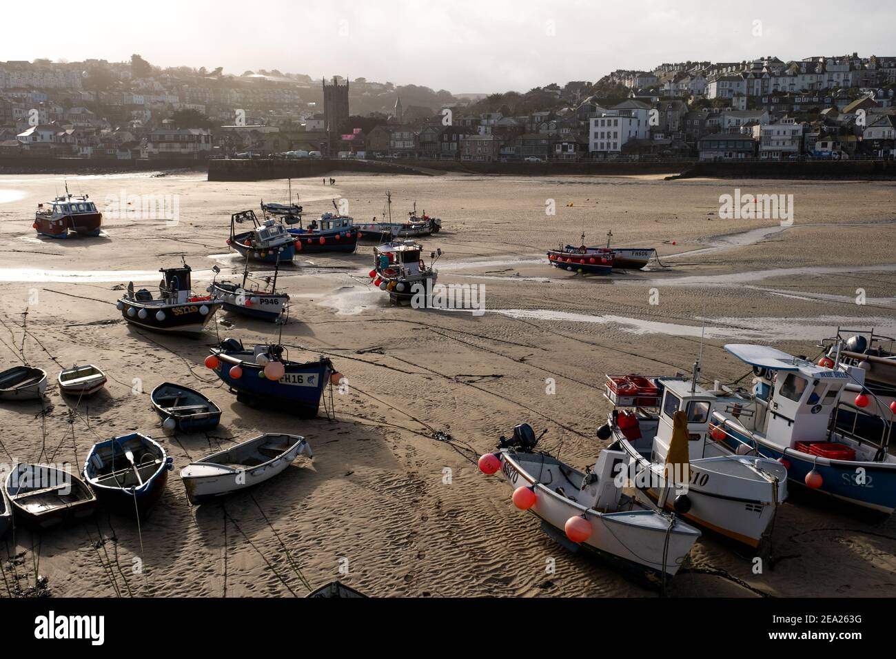 Empty boat moorings hi-res stock photography and images - Alamy