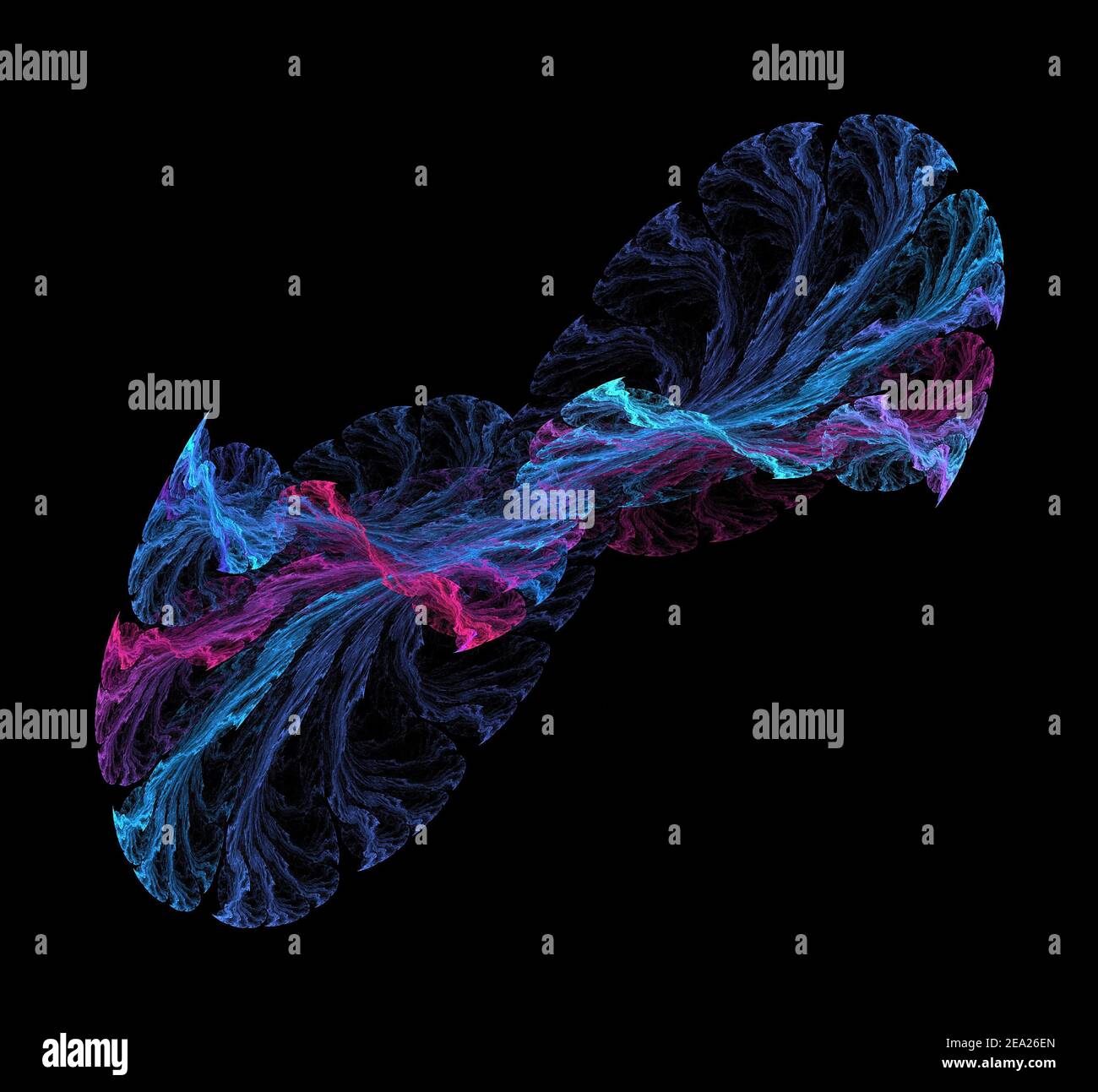 image of one Illustration of digital fractal Stock Photo - Alamy