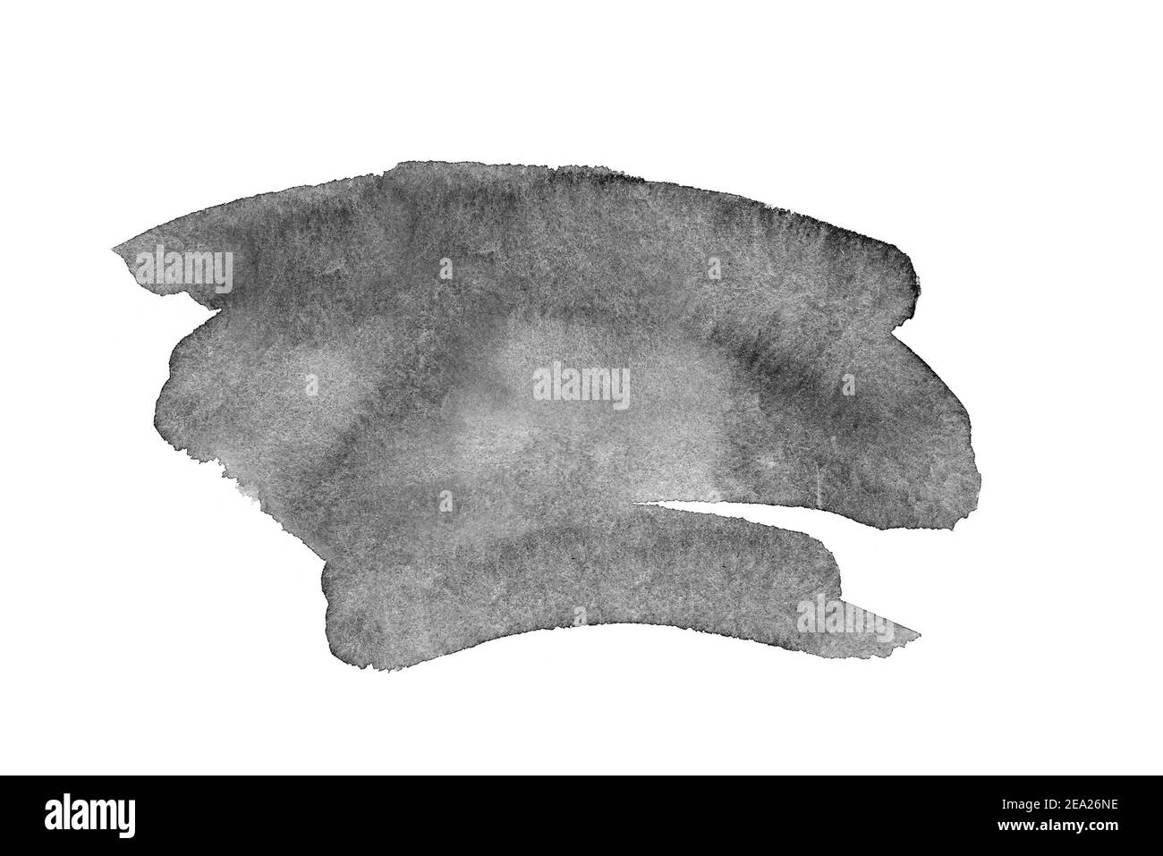 Black ink stroke brush for painting isolated on white Stock Photo - Alamy