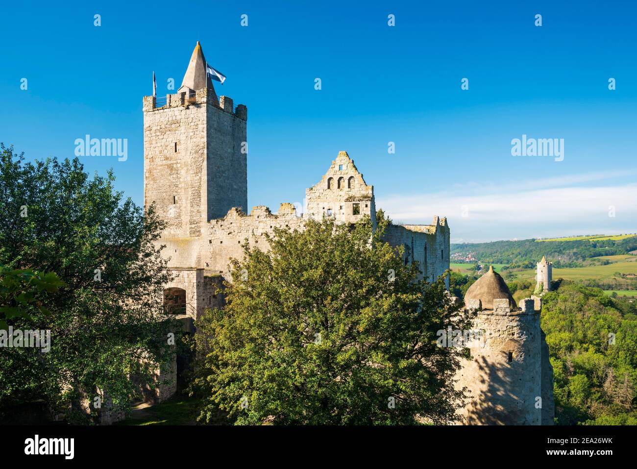 Castle ruins rudelsburg and saaleck hi-res stock photography and images ...