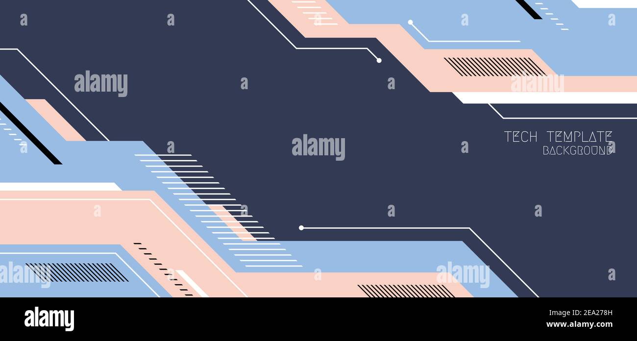 Vector abstract tech template hi-res stock photography and images - Alamy