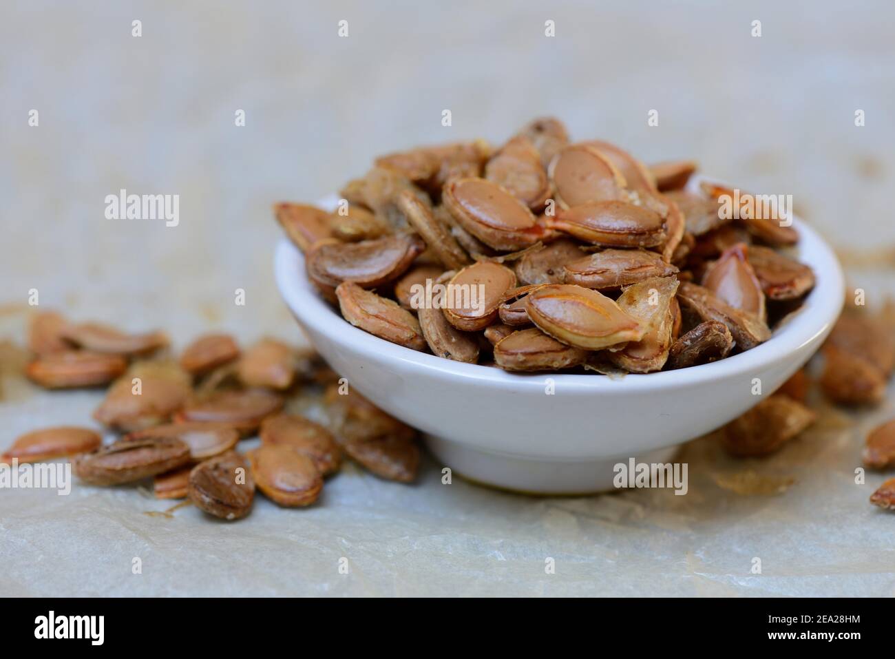 Roasted pumpkin seeds with skin Stock Photo - Alamy