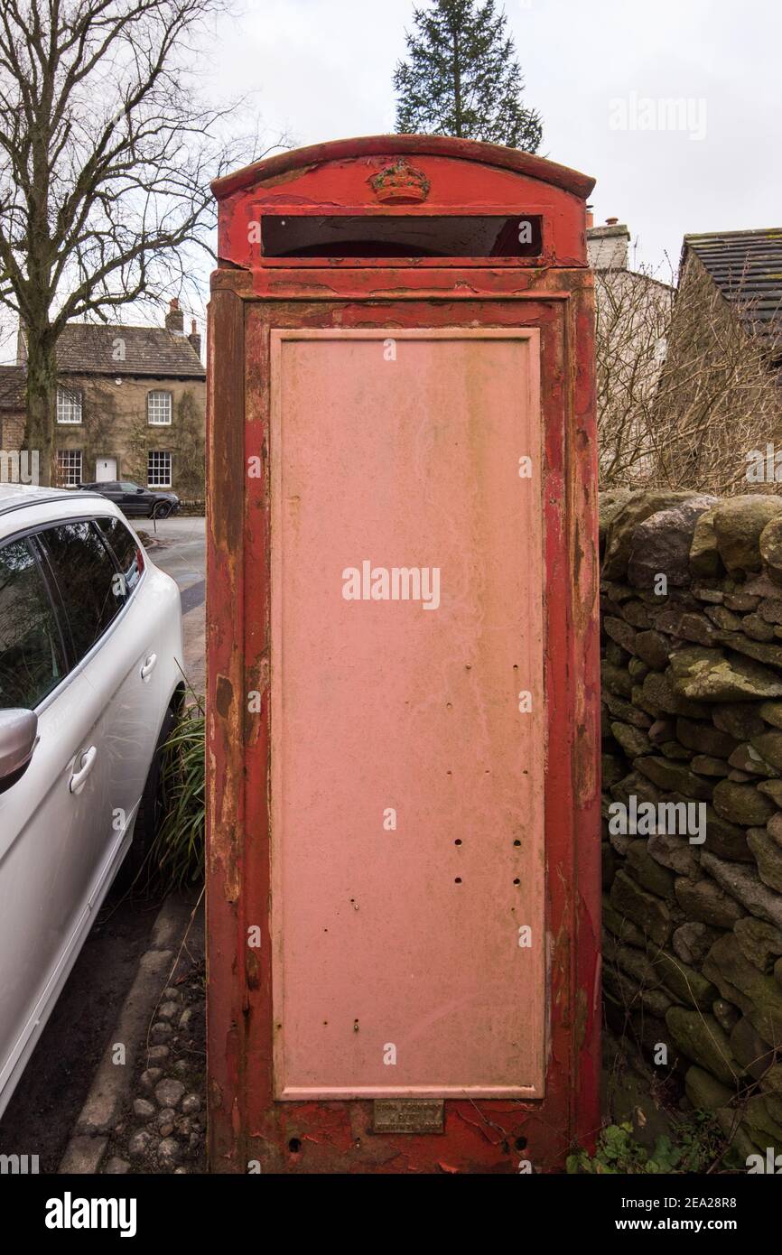 Long Preston telephone box Stock Photo - Alamy
