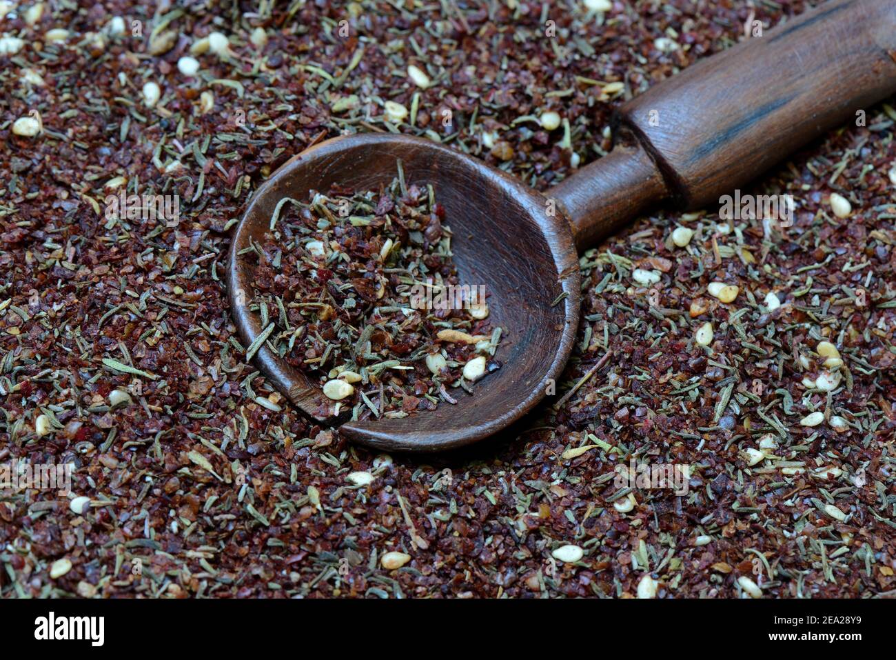 Zaatar, Za'atar, Zatar, Zahtar, spice mixture of sumac, sesame seeds ...