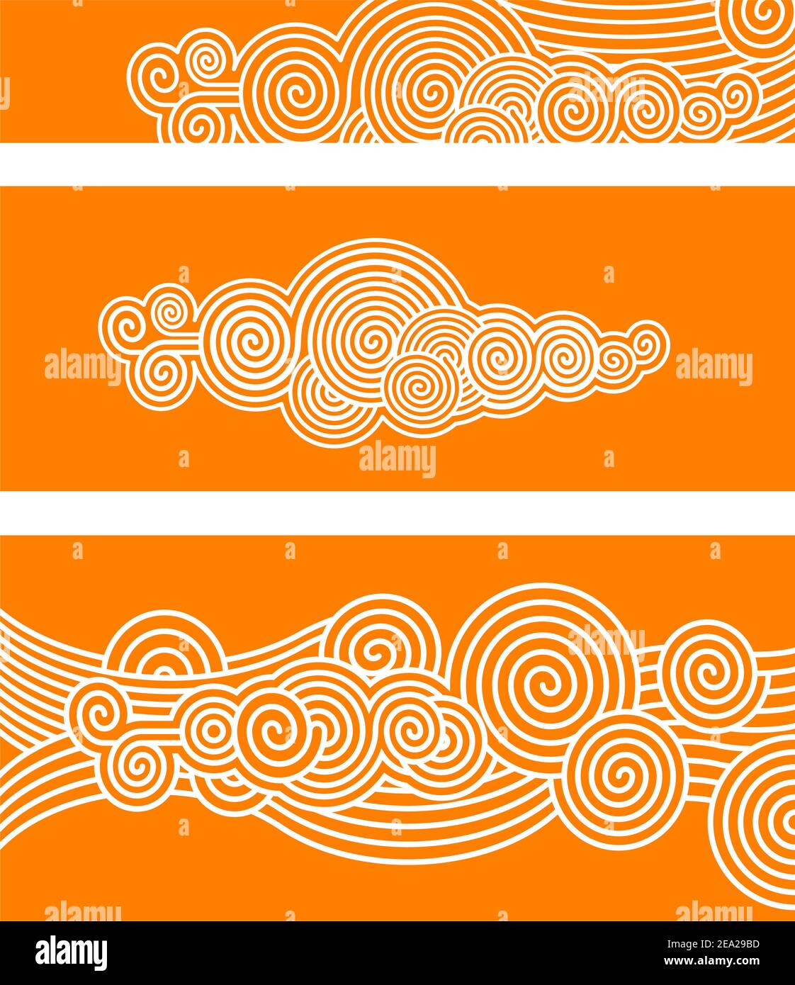 Beautiful circle clouds and cloudscape for design Stock Vector Image ...