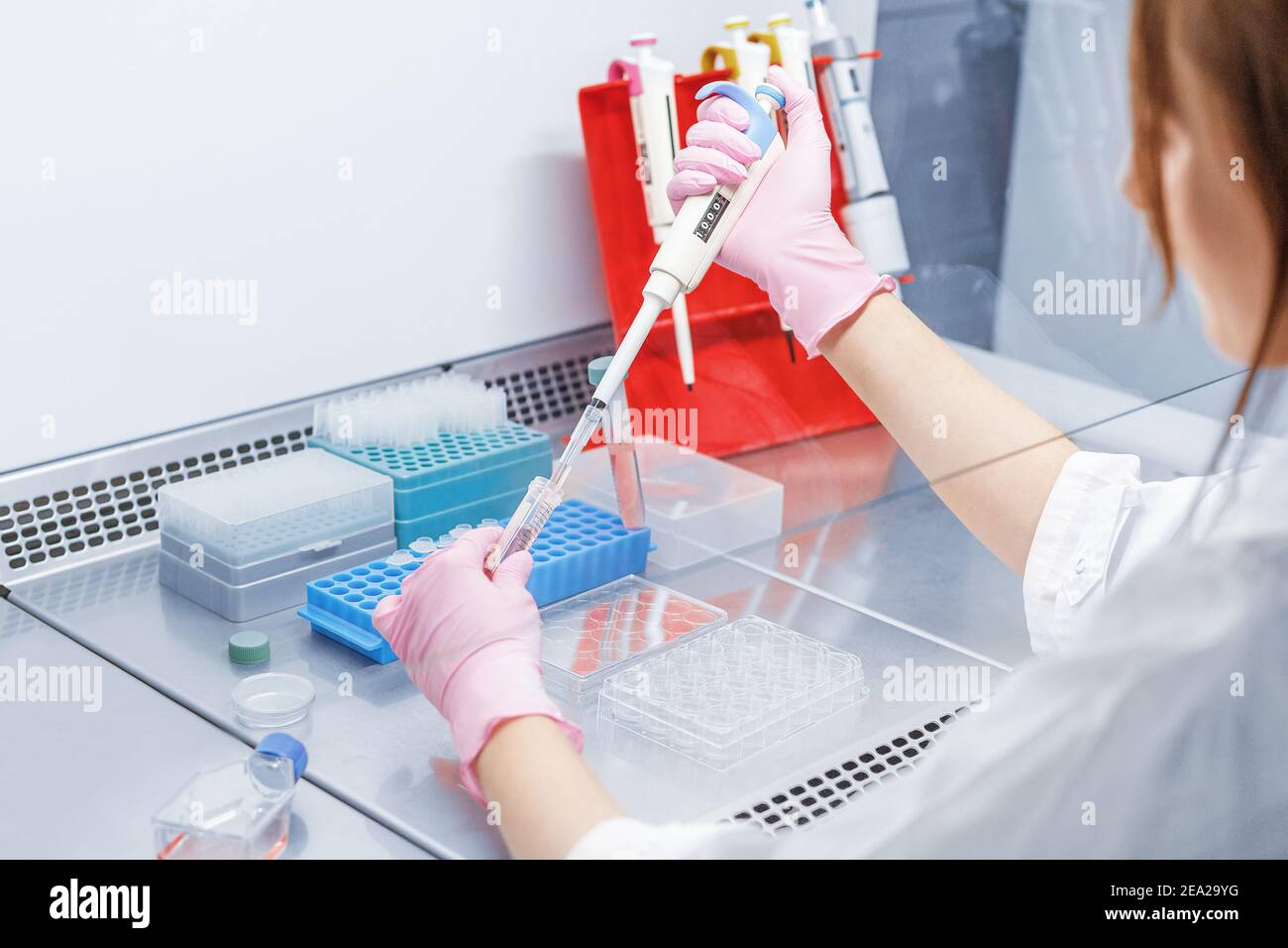 Electronic pipettes hi-res stock photography and images - Alamy