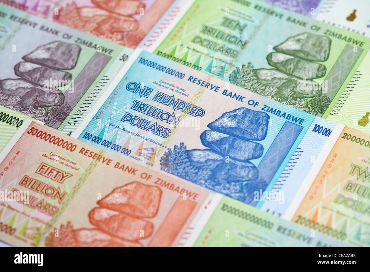 Banknotes of Zimbabwe after hyperinflation Stock Photo - Alamy